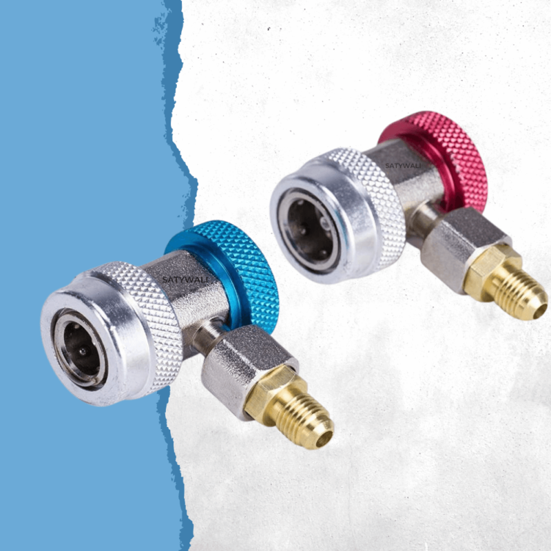 Car AC Coupler | Adjustable R134A Adapter Fittings Quick Coupler - Satywali