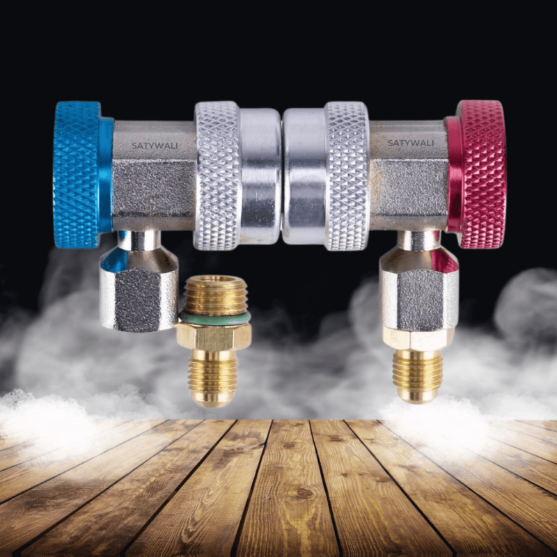 Car AC Coupler | Adjustable R134A Adapter Fittings Quick Coupler - Satywali