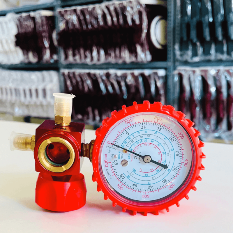 Single Gauge Manifold Glass -30 to 800 PSI Meter Manifold Digital ...